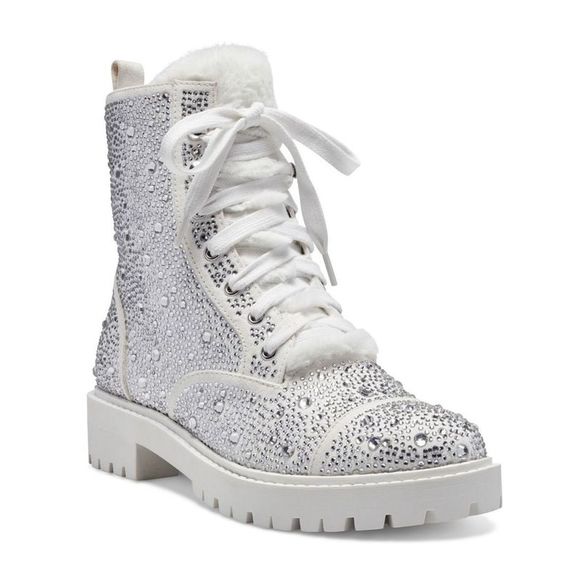 Jessica Simpson | Shoes | Jessica Simpson Womens White Rhinestone ...